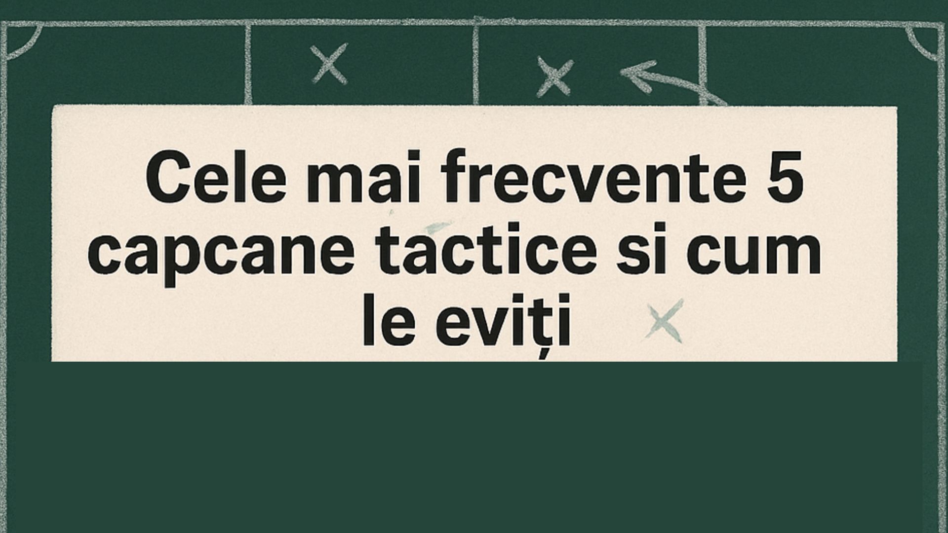 Cele mai frecvente 5 capcane tactice și cum le eviți - Blog Antrenor Fotbal